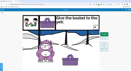 Yeti Picnic Interactive Speech/Language Activity | TPT