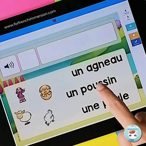 French Easter Vocabulary Practice FRENCH BOOM CARDS | Pâques | TPT