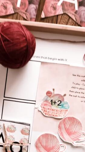 Y is for Yarn Early Learning Pack by For the Love of Homeschooling
