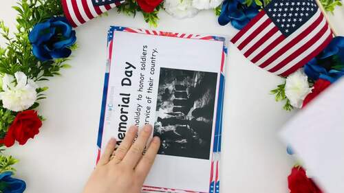 2nd Grade Memorial Day Nonfiction Reading Lesson Unit RI.2.1 Ask Answer ...