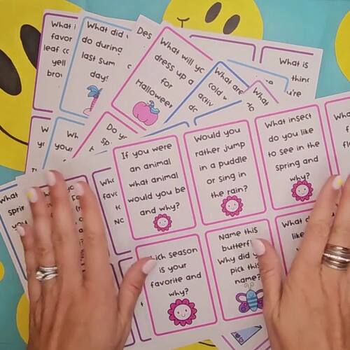 Monthly Conversation Cards - Speaking & Listening - Questions ...