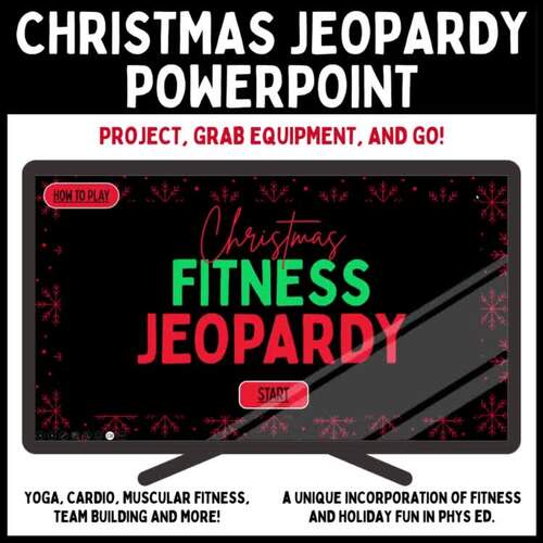 Christmas Fitness Jeopardy Game | Fun Physical Education Activity