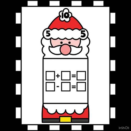 Christmas Fact Families Math Center Mats for 1st Grade by Serendipity ...