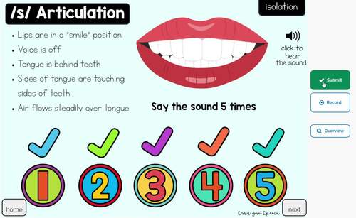 Z & S Articulation Drill Decks on BOOM™ - Isolation, Initial, Medial, Final