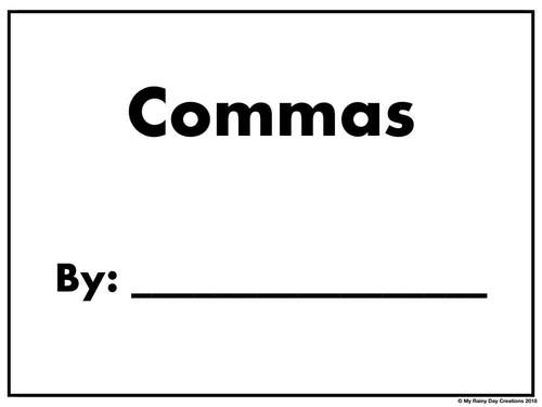 Grammar Unit: Comma Rules by The Productive Teacher | TpT