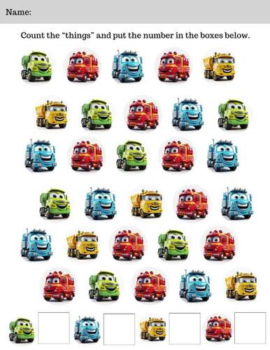 I SPY...FIND AND COUNT- Preschool and Kindergarten Visual Perception ...
