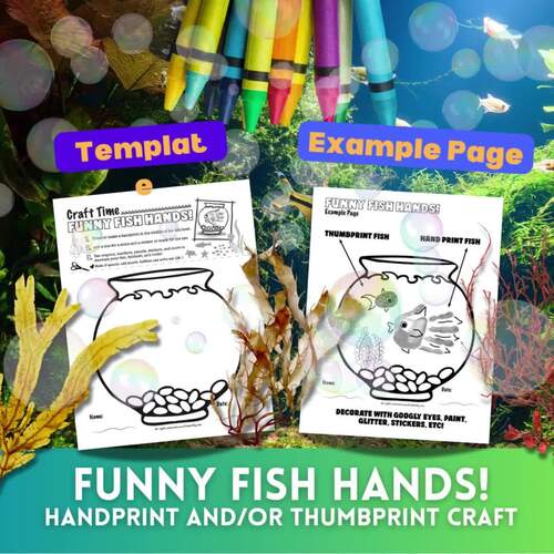 Funny Fish Hands - Craft and Example Page by KrakenSky | TPT