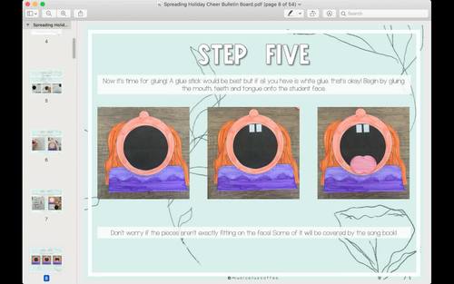 Spreading Holiday Cheer | Bulletin Board by musicpluscoffee | TpT