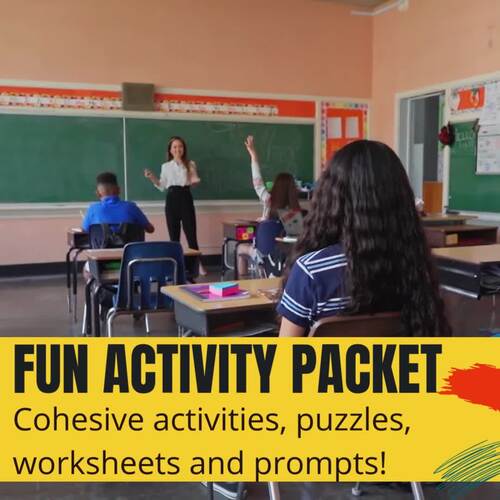 Easter Activities - Jesus is Risen Worksheets Prompts Emergency Sub Plans