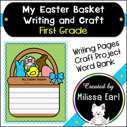First Grade My Easter Basket Creative Writing & Craft Bulletin Board