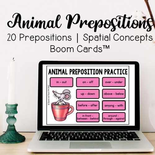 Animal Prepositions for Practicing Prepositions and Spatial Concepts ...