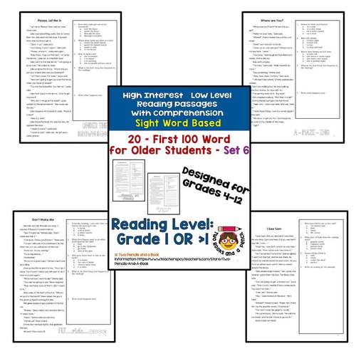 Mega Sight Word Bundle For Older Students Over 600 Pages in Multiple ...