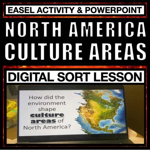 Native American Culture Areas | Environment & Daily Life | PPT + Easel