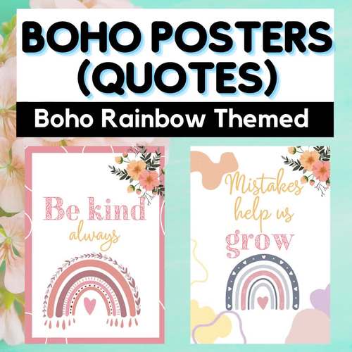 Classroom Decor, Printable Rainbow Posters, Class Decor, Quotes, Growth ...