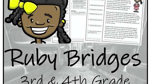 Ruby Bridges Close Reading Comprehension Activity | 3rd Grade & 4th Grade