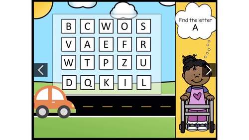 Kindergarten Preschool Alphabet Letter Digital Powerpoint games Activity