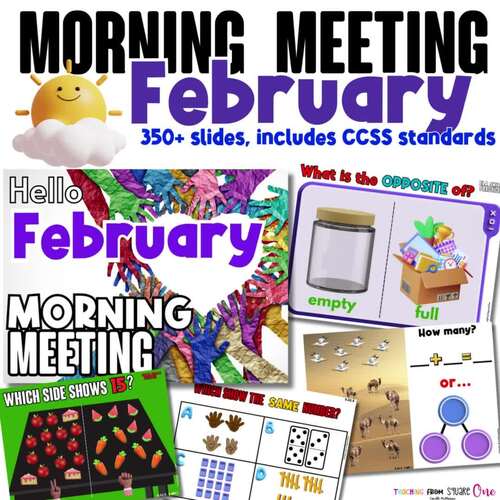 Morning Meeting, Morning Work, Kindergarten Morning meeting, February ...