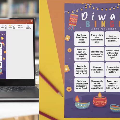 Diwali Bingo Game | Editable Festival of Lights for Classroom | Inclusion