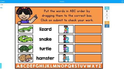 ABC Order Set 2 Boom Cards™ by Teaching With Love and Laughter | TPT