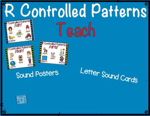 R Controlled Patterns Teach Practice & Assess Posters Games Worksheets ...