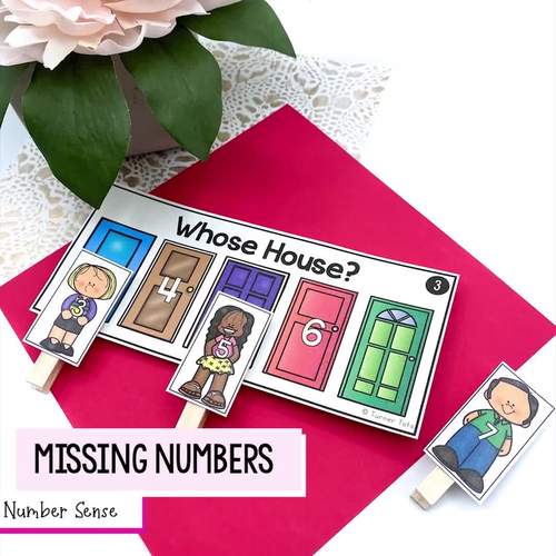 House Missing Numbers Activity - Family Math Activities for Number Sense