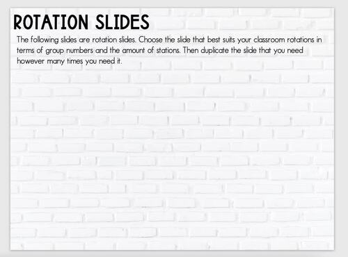 Digital Centers Rotation Slides - Customize! by My Life In Fourth