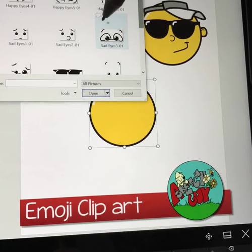 Build-an-Emoji Faces Clip art by A Sketchy Guy | TPT
