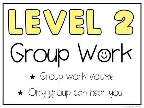 Editable Voice Level Posters in Colour and Black and White | TpT