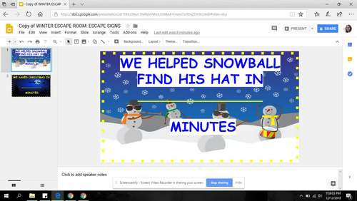 NO PREP Holiday/Winter Digital Escape Rooms to Practice Multiplication
