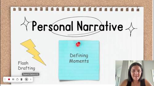 Personal Narrative Mini Lesson: Defining Moments by Angela Campbell