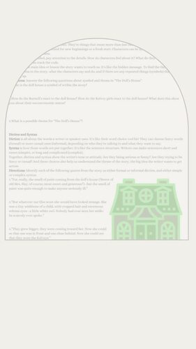 "The Doll's House" by Katherine Mansfield Skills Worksheet | TPT