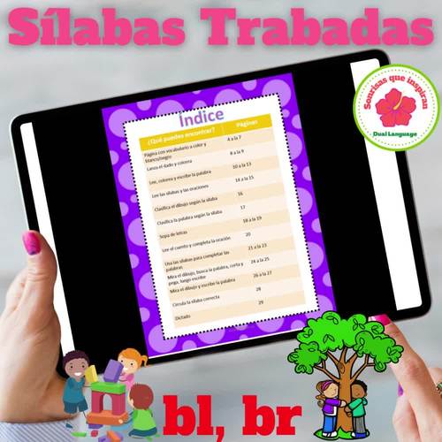 Sílabas trabadas br, bl (Spanish blend syllables) | TpT