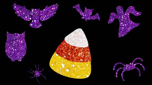 Glitter Halloween Clip Art for commercial use by Jo Jo's Jungle | TPT