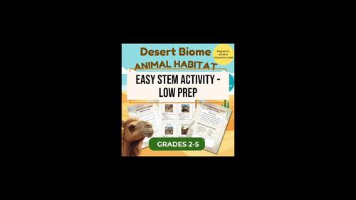Animal Habitats & Biomes STEM Bundle | Regions Makerspace PBL | 10 Projects