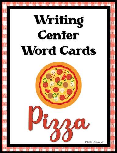 Pizza Theme Word Wall and Activity Cards by Cindy's Treasures | TPT