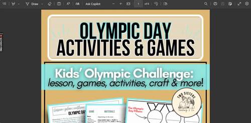 Field Day Event EOY Activities: Olympic theme activities +games field ...