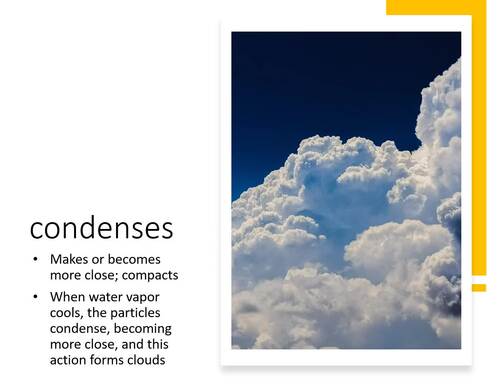 MyView 5th Grade Unit 5 Week 2 "from Earth's Water Cycle" Vocab PowerPoint!