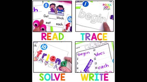 Sight Word Practice - Movement Activity or Center - Set G by Polka Dots ...