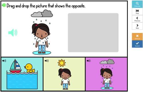 Opposites | BOOM CARDS™ | Set 3 by Teaching Literacy | TPT