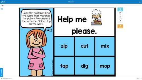 Sight Word and CVC Word Sentences Set 2 Boom Cards™ | TPT