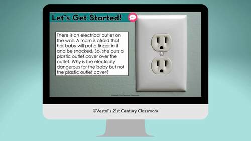 Electricity PowerPoint and Google Slides Slideshow (VA Science SOL 5.4)
