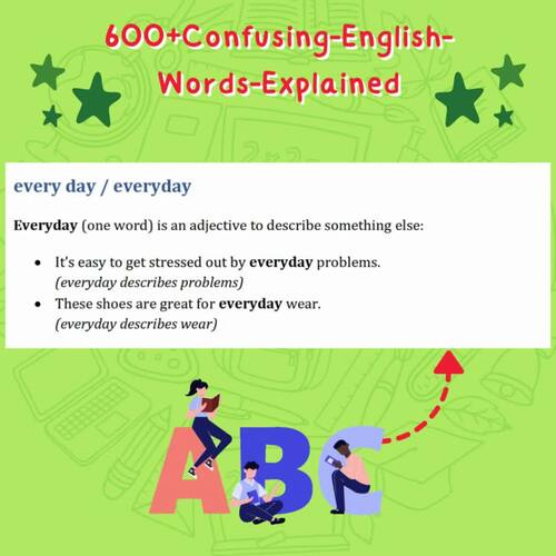 600+Confusing-English-Words-Explained(part 2) | English EBook by ZAHRA ...