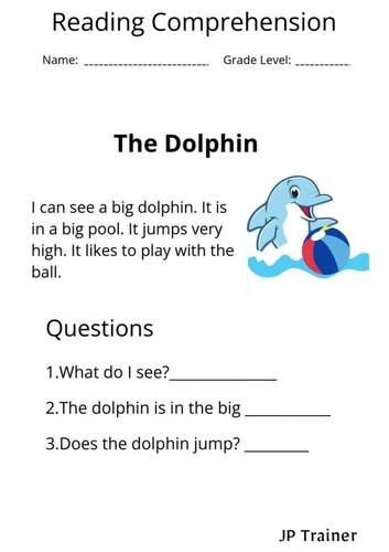 Reading Comprehension Worksheets | Simple Passages with WH Questions ...