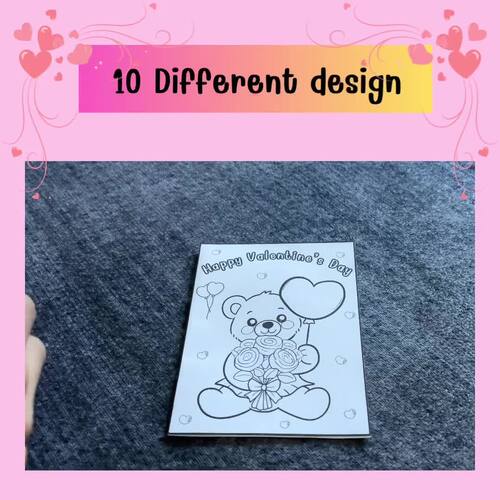 Printable Valentine’s Day Foldable Cards – Coloring Templates/ Craft ...