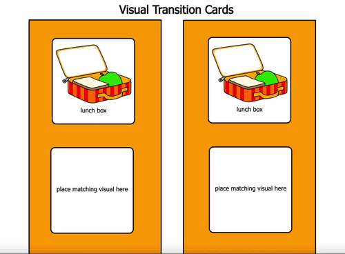 Unpacking Visual and Morning Routine Visual Direction Cards for Transitions