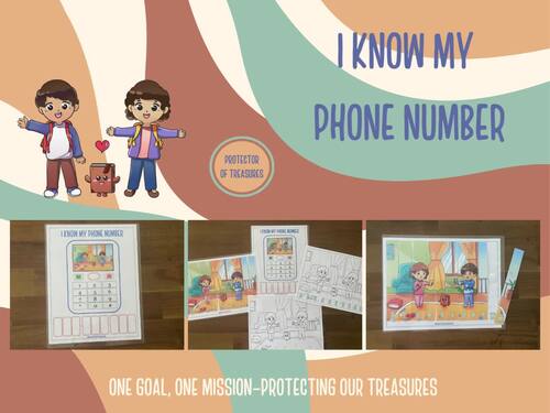 All About Me: I Know My Phone Number Practice Activity, Special Ed Life ...