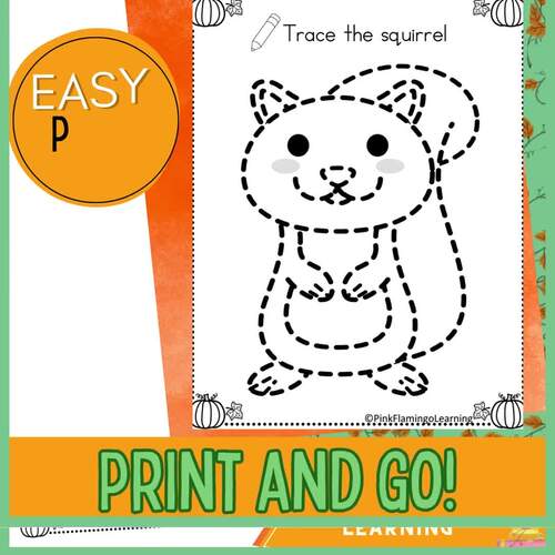 Fall Tracing Fine Motor Practice Fall Letter Tracing by Pink Flamingo ...