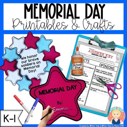 MEMORIAL DAY BUNDLE for K-1 by Star Kids | TPT