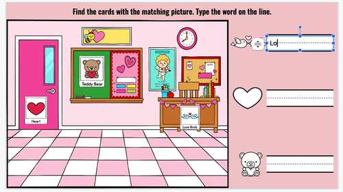 Valentine's Day Write the Room Printable and Digital Google Slides Bundle