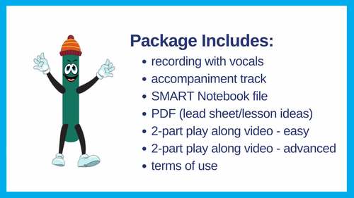 WINTER Boomwhacker Song Package with Two 2-Part Boomwhacker Play Along ...